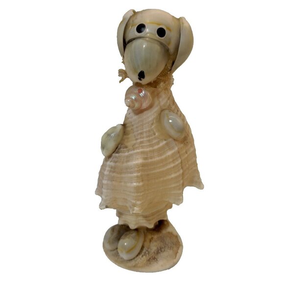 Handcrafted | Accents | Handcrafted Seashell Dog In Dress Figurine ...